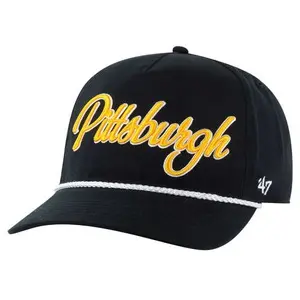 '47 47 Pittsburgh Steelers Overhand Hitch Adjustable Baseball Cap