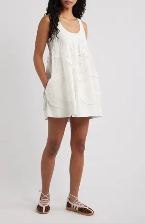 DAMSON MADDER Stella Mini Dress - White