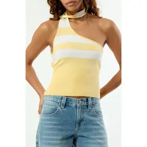 PACSUN Vanessa Scarf Knit Top - Yellow