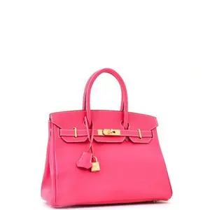 Hermès Birkin Handbag Epsom With Gold Hardware 30 - Pink