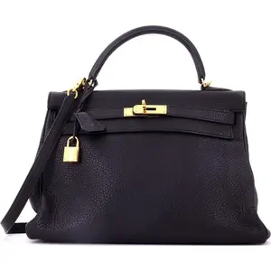 Hermès Kelly Handbag Togo With Gold Hardware 32 - Black