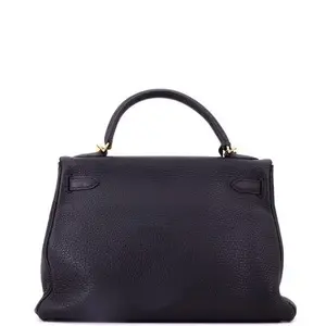 Hermès Kelly Handbag Togo With Gold Hardware 32 - Black