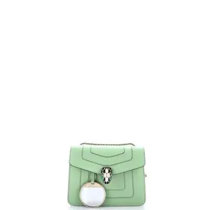 BVLGARI Serpenti Forever Square Shoulder Bag Leather Small