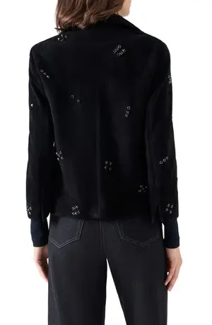 Akris Embellished Suede Jacket