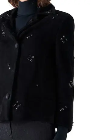 Akris Embellished Suede Jacket
