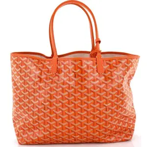 Goyard Saint Louis Tote Coated Canvas Pm - Orange