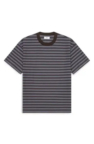 Nn07 Lionel Striped Organic Cotton T-shirt