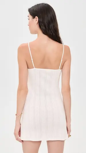 Good American The Pointelle Mini Dress