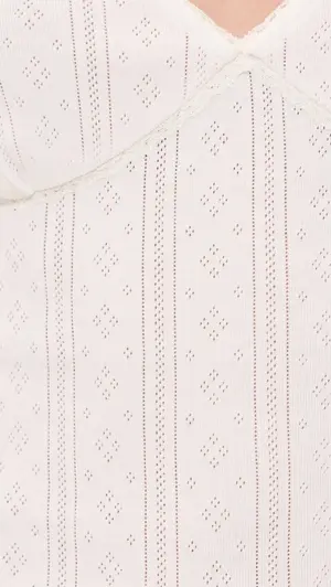 Good American The Pointelle Mini Dress