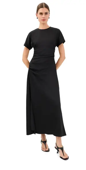 Simkhai Marabella Draped Midi Dress