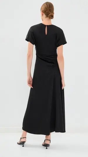 Simkhai Marabella Draped Midi Dress
