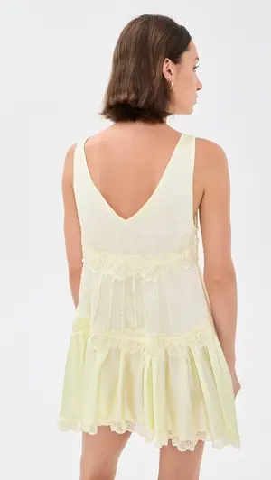 Free People In This Groove Mini Slip Dress