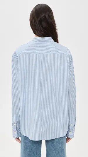 Good American The Poplin Easy Shirt