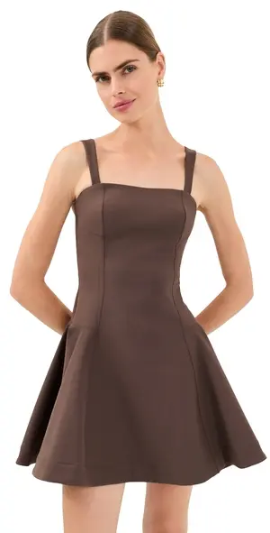 Simkhai Sadie Mini Dress - Chocolate
