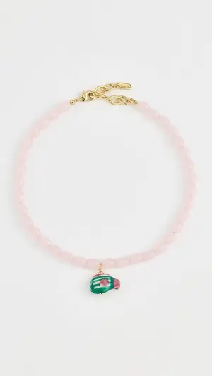 LOGAN TAY Beaded Carnival Fish Necklace