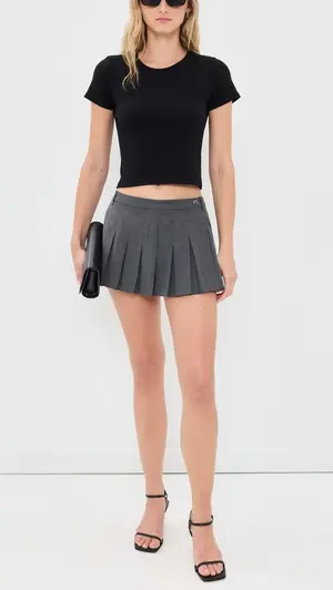 Good American The Pleated Skort