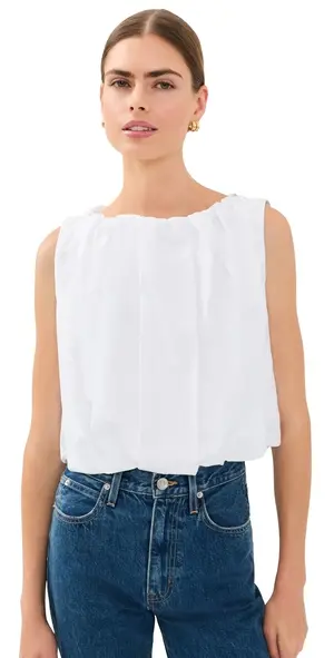 Co Bubble Top - White