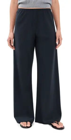 LA LIGNE Cotton Poplin Colby Pants - Navy