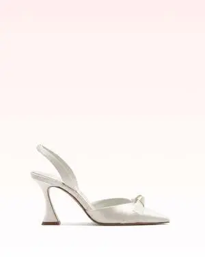 ALEXANDRE BIRMAN Clarita Bell Slingback 85 - Bianco