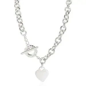 Tiffany & Co. Sterling Silver Heart Tag Necklace