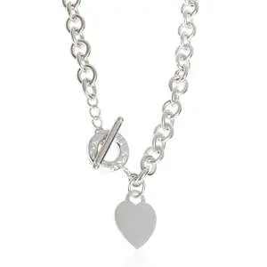 Tiffany & Co. Sterling Silver Heart Tag Necklace