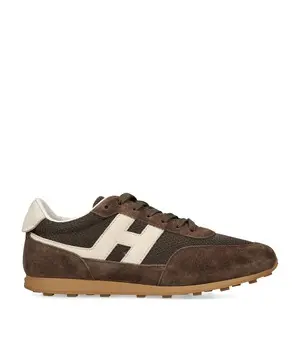 Hogan Suede H669 Allacciato Sneakers - Brown