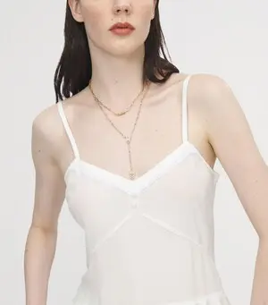 Alexander McQueen Pavé Skull Chain Necklace