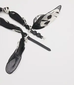 Alexander McQueen Silk Skull Scarf Bracelet