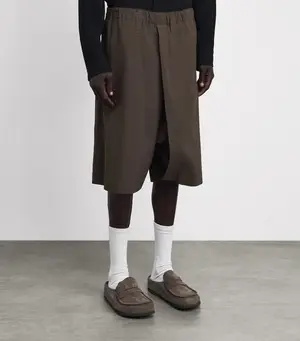 Issey Miyake Wide-leg Chino Shorts