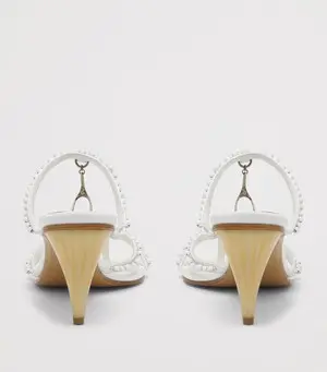 Alexander McQueen Beaded Rosa Heeled Sandals 70