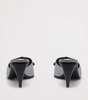 Alexander McQueen Leather Lexie Heeled Mules 70