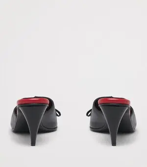Alexander McQueen Leather Lexie Heeled Mules 70
