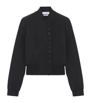 Alexander McQueen Silk Bomber Jacket