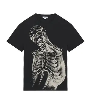 Alexander McQueen Cotton Sketch Anatomy T-shirt