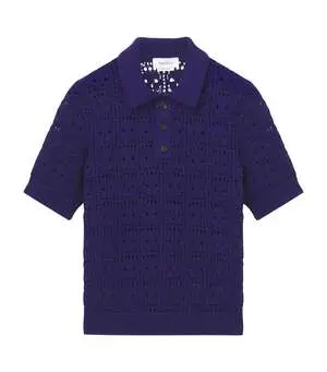 Alexander McQueen Crochet-skull Polo Shirt