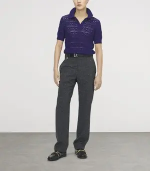 Alexander McQueen Crochet-skull Polo Shirt