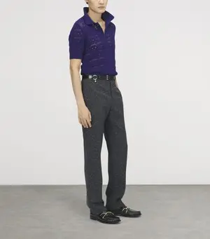 Alexander McQueen Crochet-skull Polo Shirt