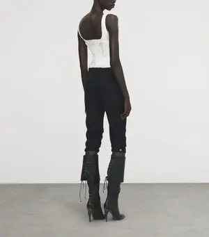 Alexander McQueen Fil Coupé Floral Corset Top