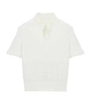 Alexander McQueen Pointelle Knit Top