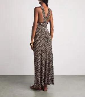 SIR. Astrid Print Lace Maxi Dress
