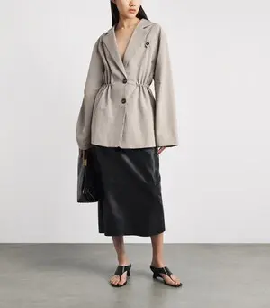 ST. AGNI Drawstring Blazer
