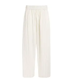 ST. AGNI Everyday Relaxed Trousers - Ivory