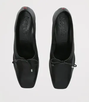 AeydĒ Narissa Leather Block Heel Pumps