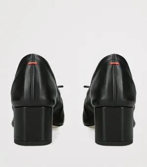 AeydĒ Narissa Leather Block Heel Pumps