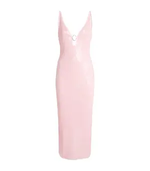 Oseree Sequinned O-ring Lumière Midi Dress