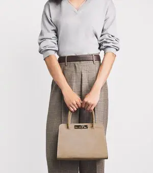 Fabiana Filippi Medium Suede Josephine Top-handle Bag