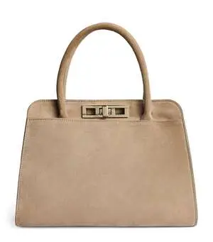 Fabiana Filippi Medium Suede Josephine Top-handle Bag - Green