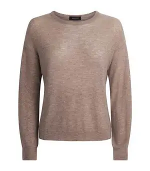 Fabiana Filippi Merino Wool-blend Embellished Sweater - Brown