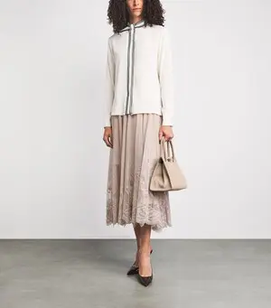 Fabiana Filippi Lace Jacquard Maxi Skirt