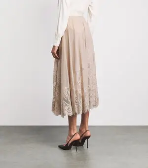 Fabiana Filippi Lace Jacquard Maxi Skirt